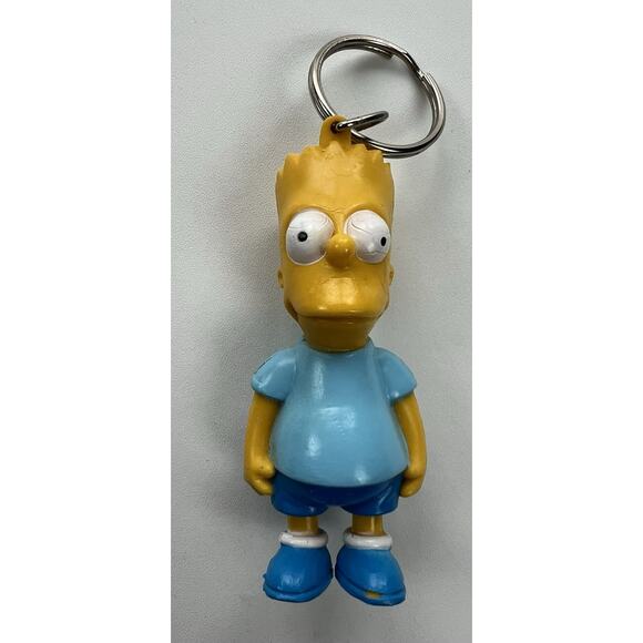 Other | Bart Simpson Keychain 3 199 Blue Shirt From The Simpsons | Poshmark